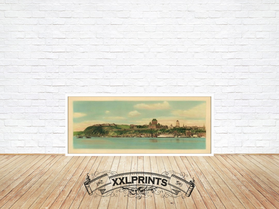 Quebec City Panoramic Print: 1930s Antique Fine Art Reproduction - Etsy