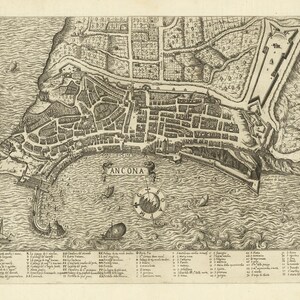 Ancient Ancona Map Print, 1585: Fine Art Reproduction - Etsy