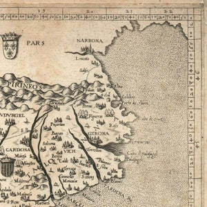 Antique Map of Spain, 1560: Fine Art Giclée Print - Etsy