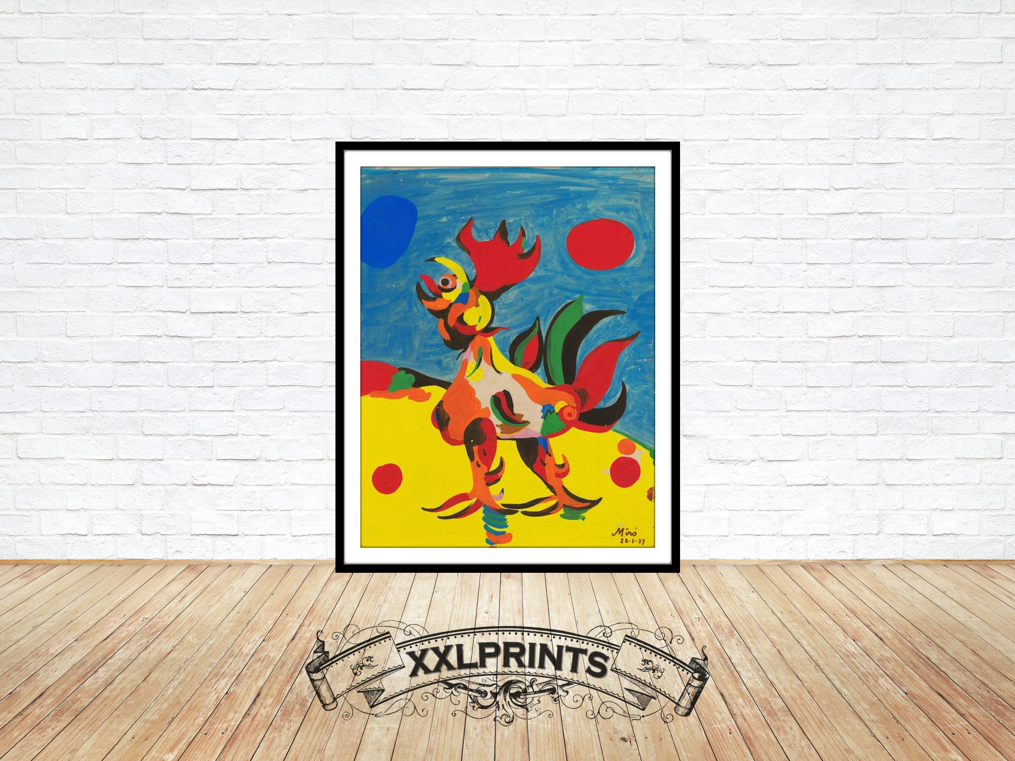 Joan Miro the Rooster 1939 Fine Reproduction Large Fine - Etsy