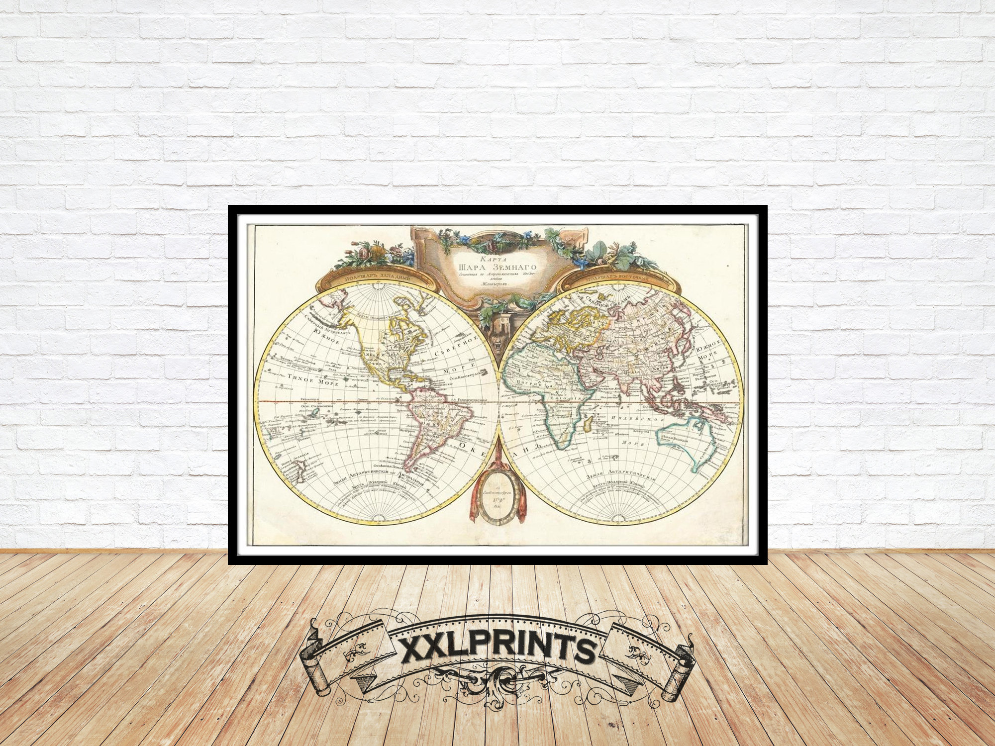 World Map In Russian Language