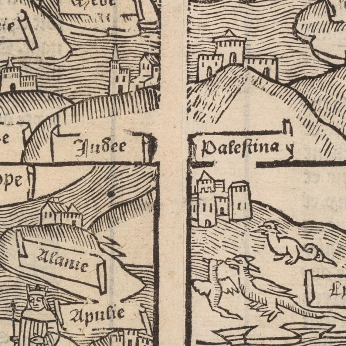 1491 Antique World Map: Rare Medieval Geography (digital Download) - Etsy