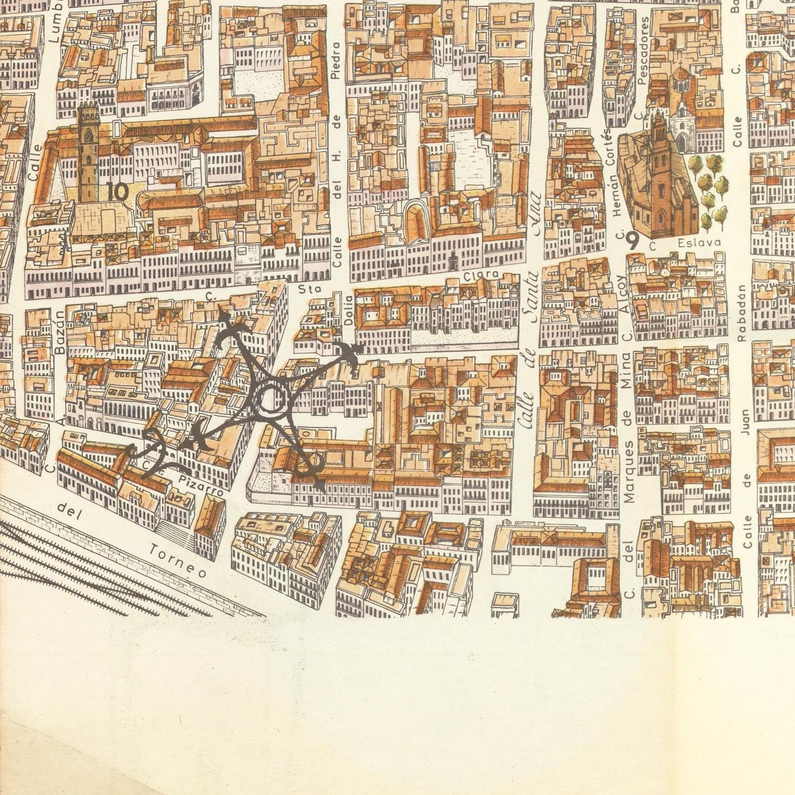 Old City Plan of Sevilla 1964 Fine Reproduction Large Map - Etsy