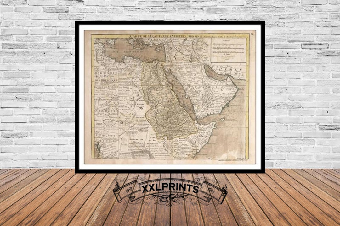 Ancient Egypt Map Print: 1746 Nubia & Abyssinia, Fine Art Reproduction ...