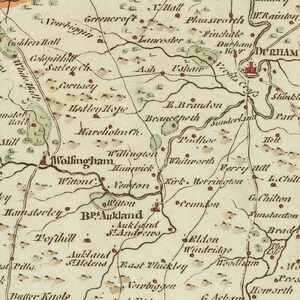 Antique Durham Map Print: 1785 Fine Art Reproduction - Etsy