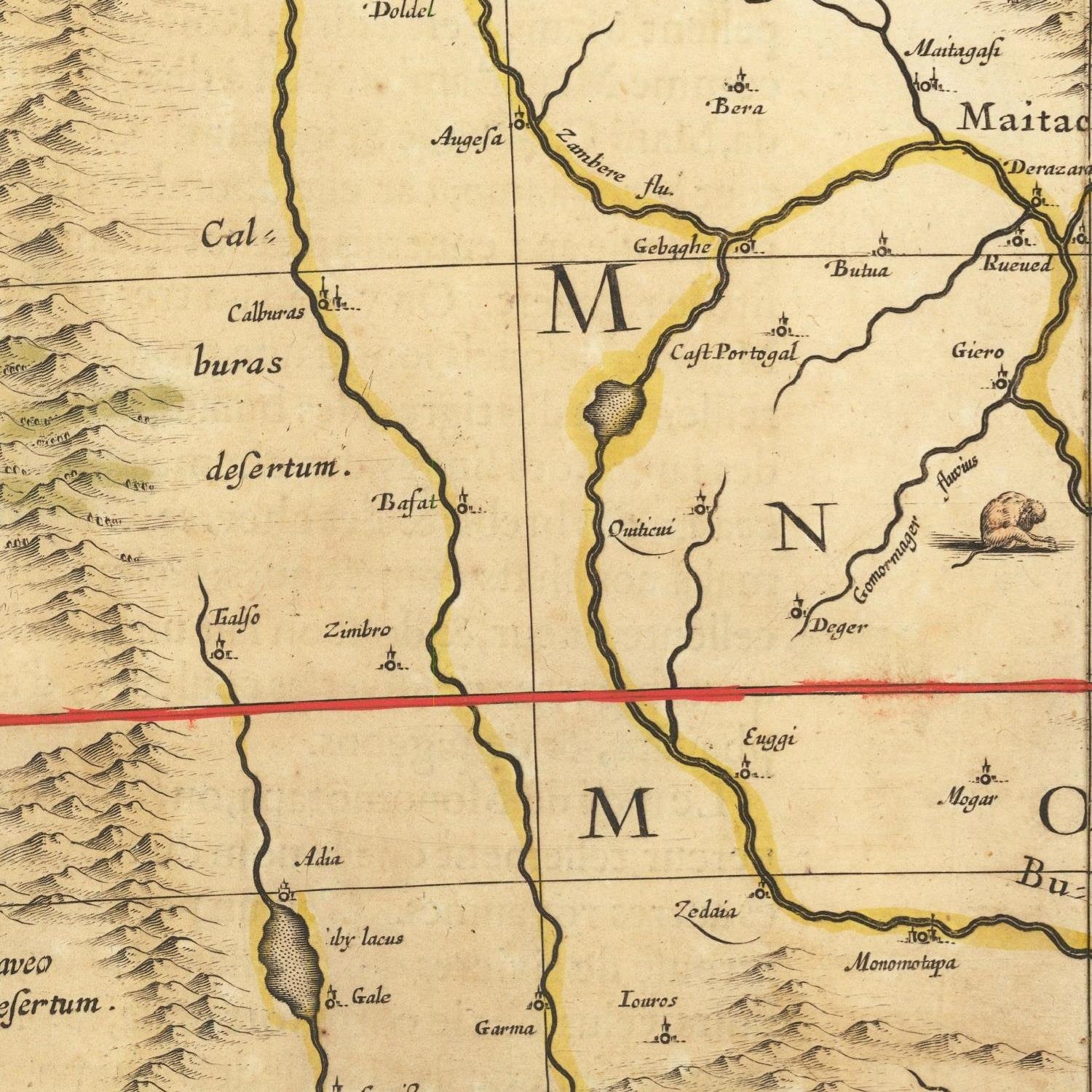 Old Map of Southern Africa and Part of Madagascar1640rare | Etsy