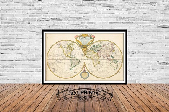 Old Map of the World 1804 Very Rare Map Antique Fine - Etsy Hong Kong