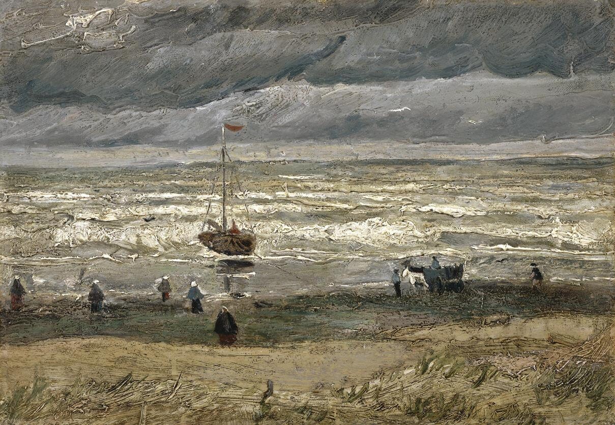 Van Gogh Beach at Scheveningen in Stormy Weather 1882 Fine - Etsy