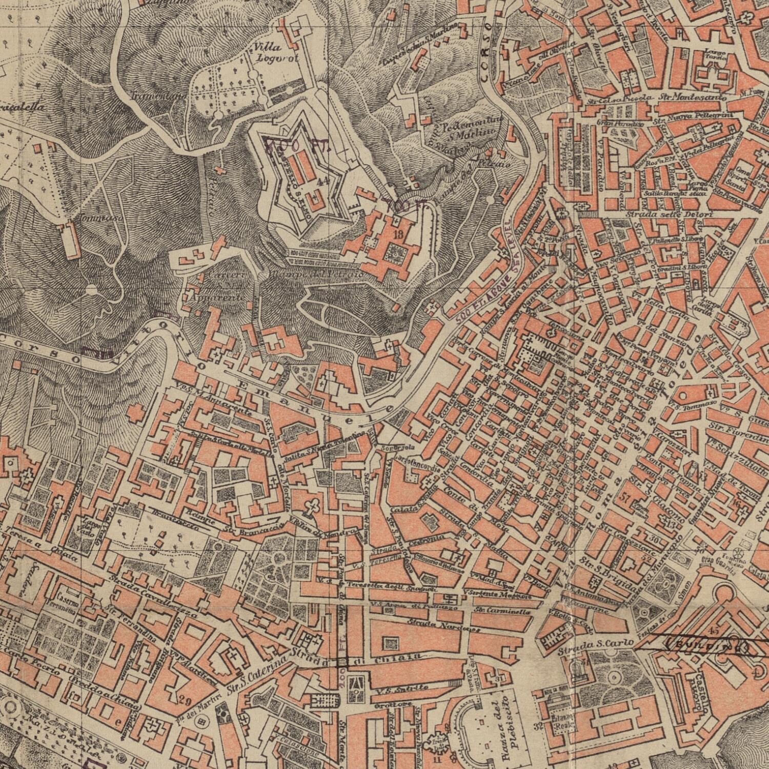Old Map of Napoli 1860 Very Rare Map Antique Fine - Etsy