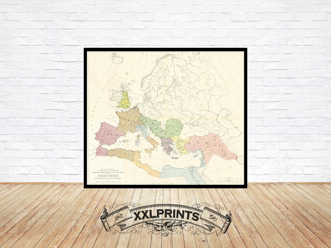 Antique Roman Empire Map Print: 1863 Reproduction - Etsy UK