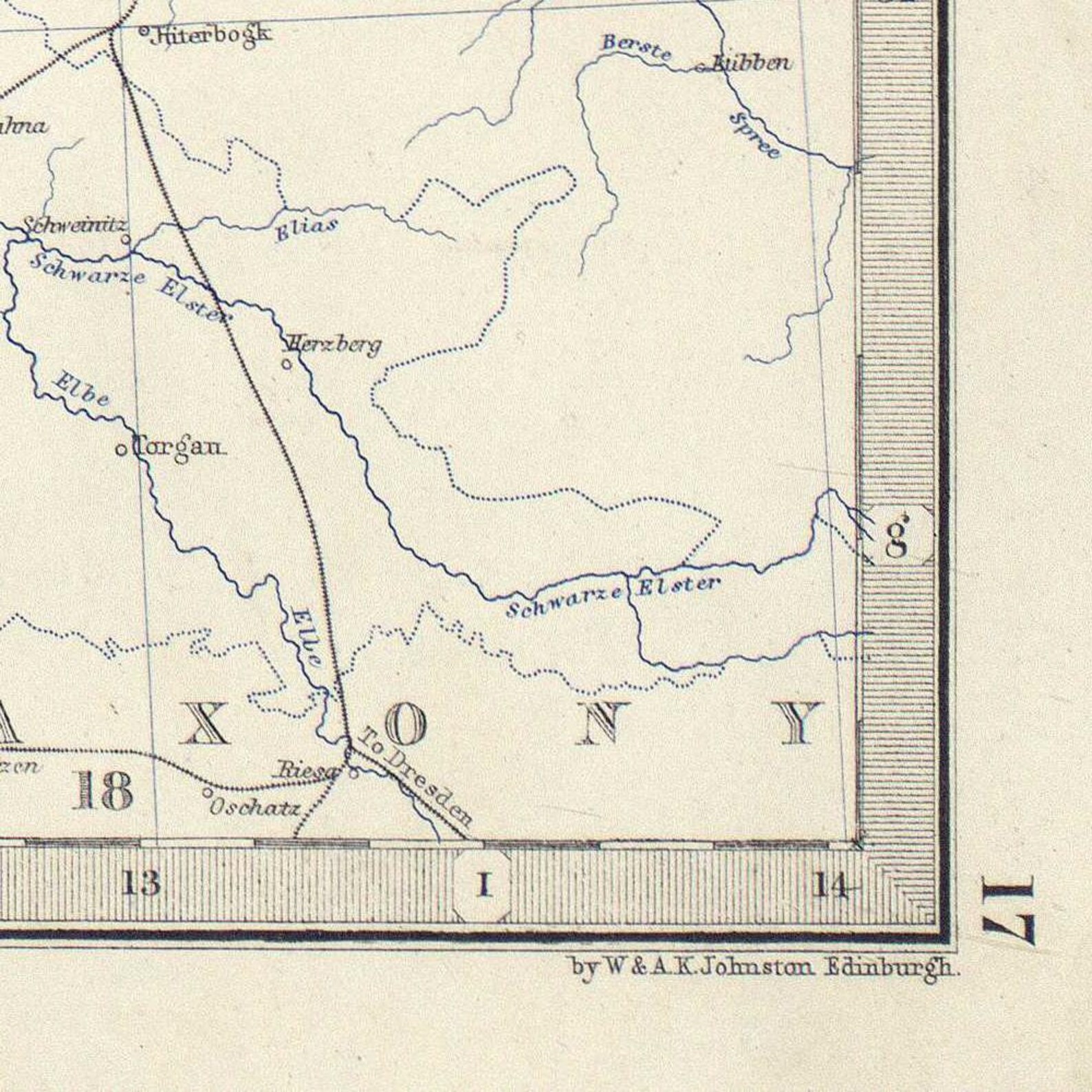 Old Map of Denmark Hanover 1860 Antique Map Rare Map Fine - Etsy