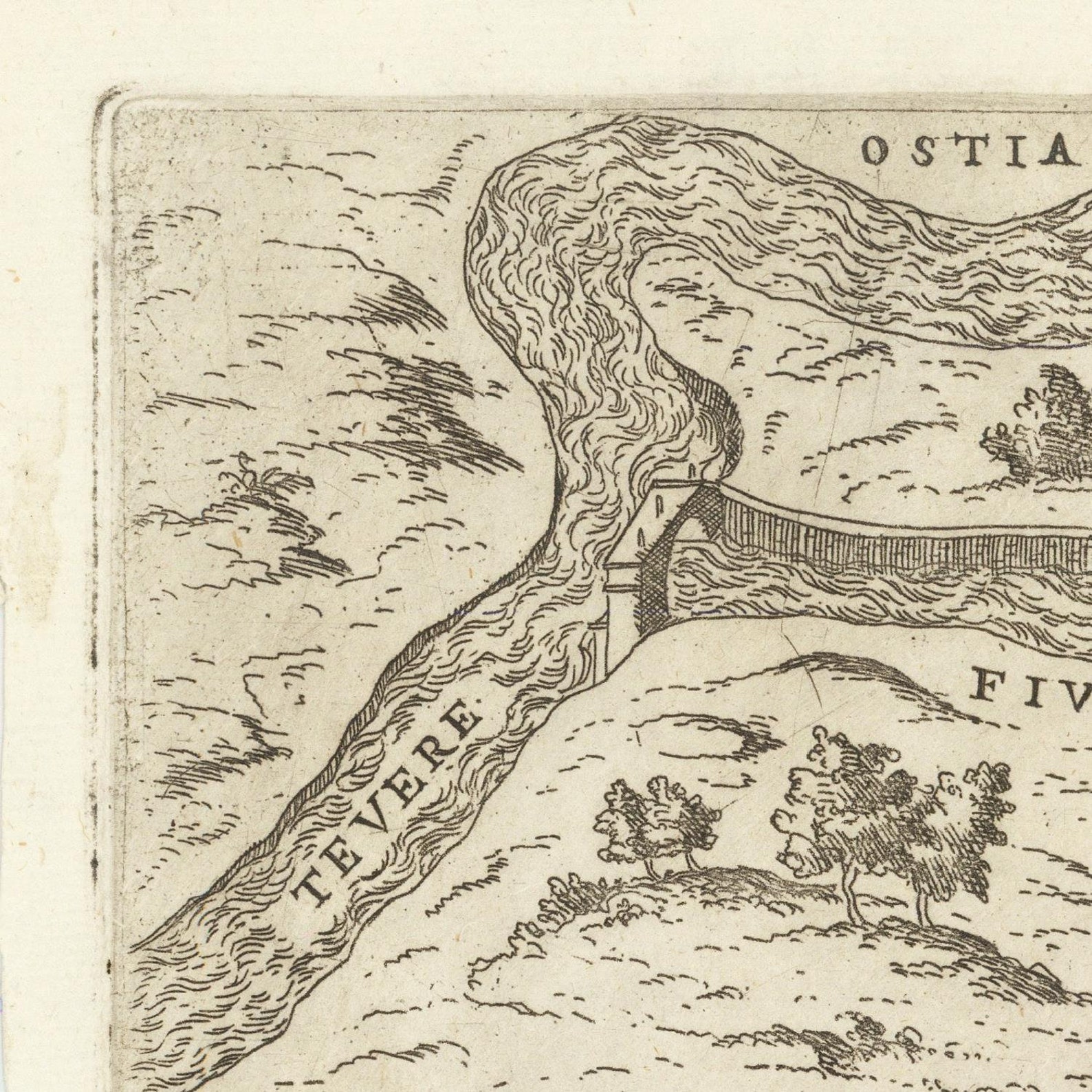 Ancient Map of Ostia 1602 Old View Very Rare Fine - Etsy