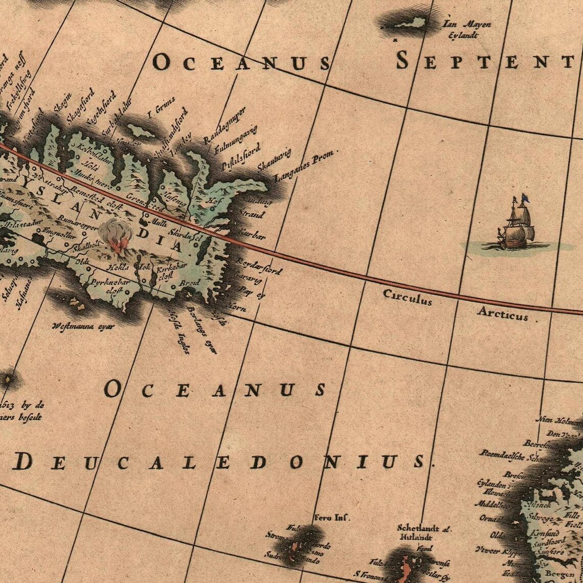 Old Map of Europe 1677 Very Rare Map Ancient Fine | Etsy