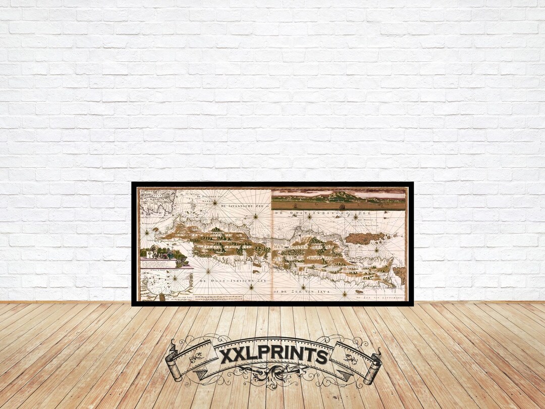 Java Map Print: 1753 Dutch East Indies Fine Art Reproduction - Etsy UK