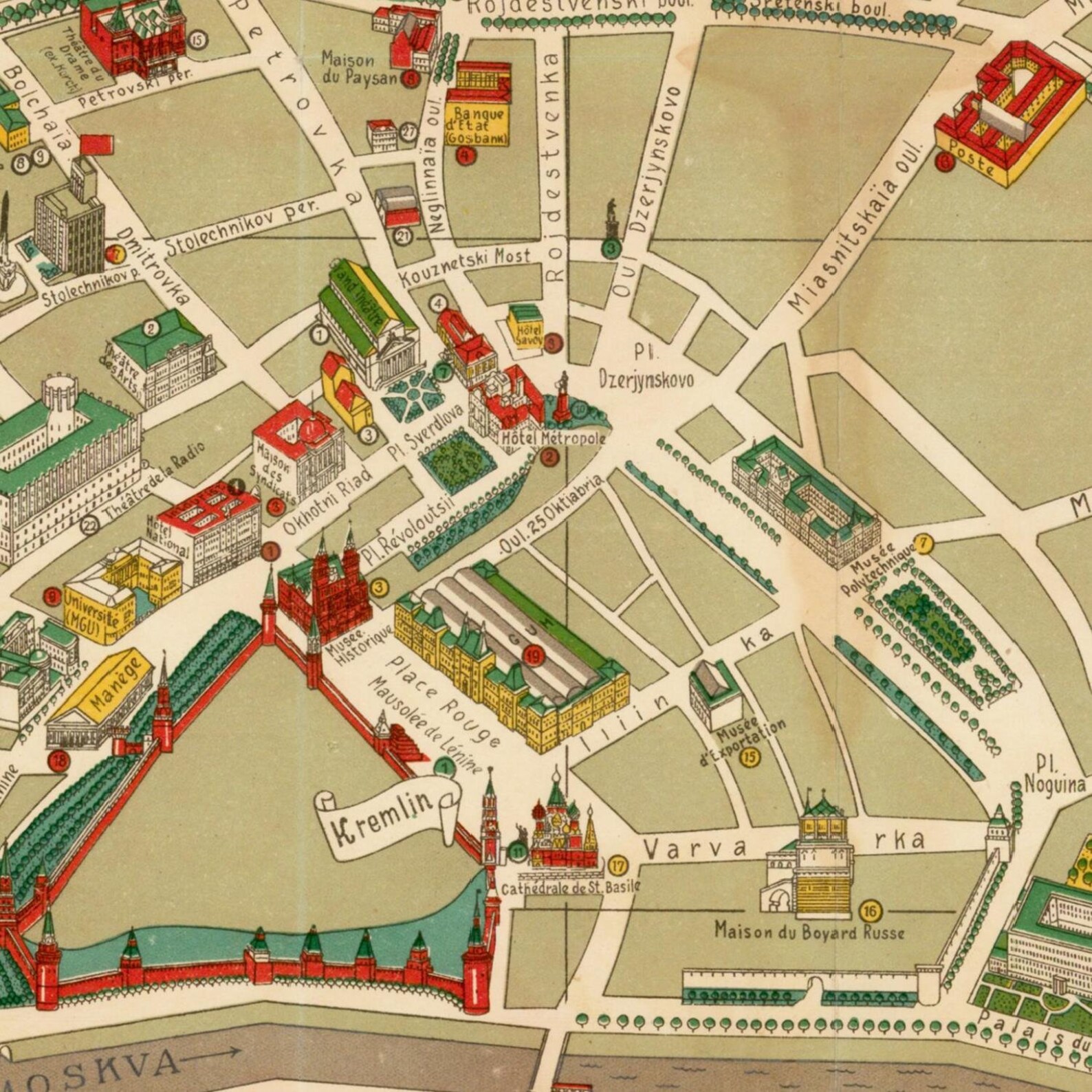 Moscow Map Art Print: 19th Century City Plan Reproduction - Etsy