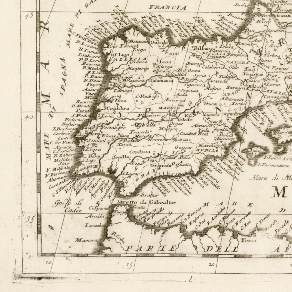 1692 Map of Europe: Antique Fine Art Giclée Print - Etsy