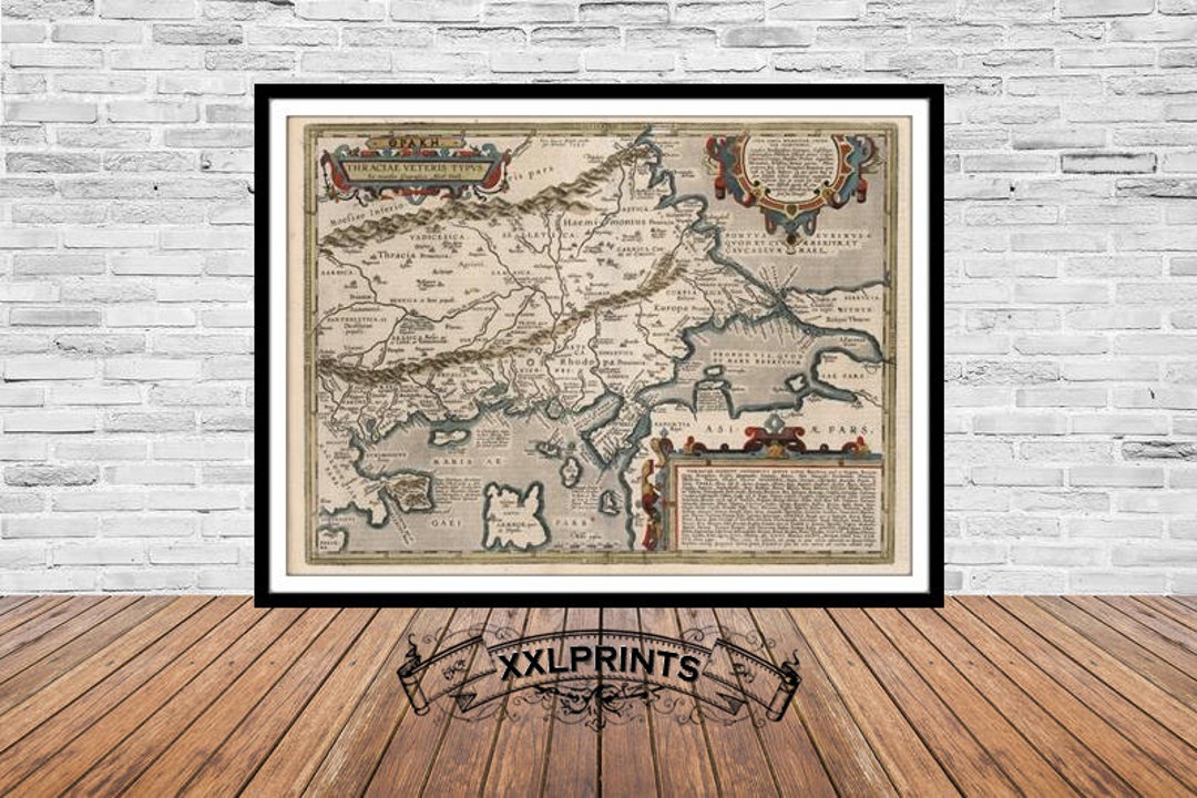 Ancient Thracia Map Print, 1619: Fine Art Reproduction - Etsy