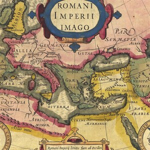 Ancient Map of Roman Empire, 1660, Extremely Rare Map, Beautiful, Fine ...