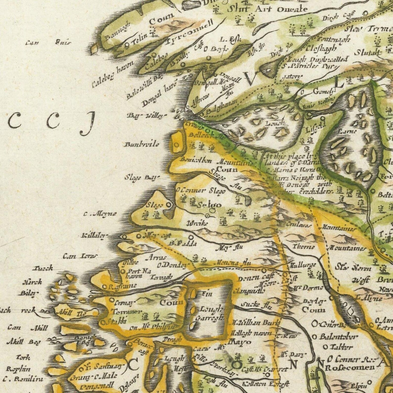 Ancient Map of the Kingdom of Ireland 1670 Very Rare Fine - Etsy