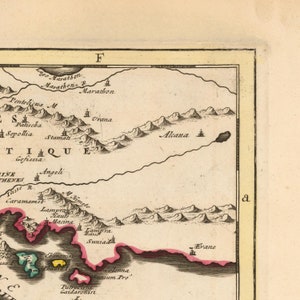 Antique Map Print: Morea Greece, 1696, Fine Art Reproduction - Etsy