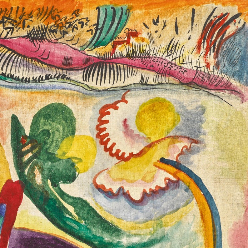 Kandinsky 'last Judgement' Abstract Art Print: Fine Art Reproduction - Etsy