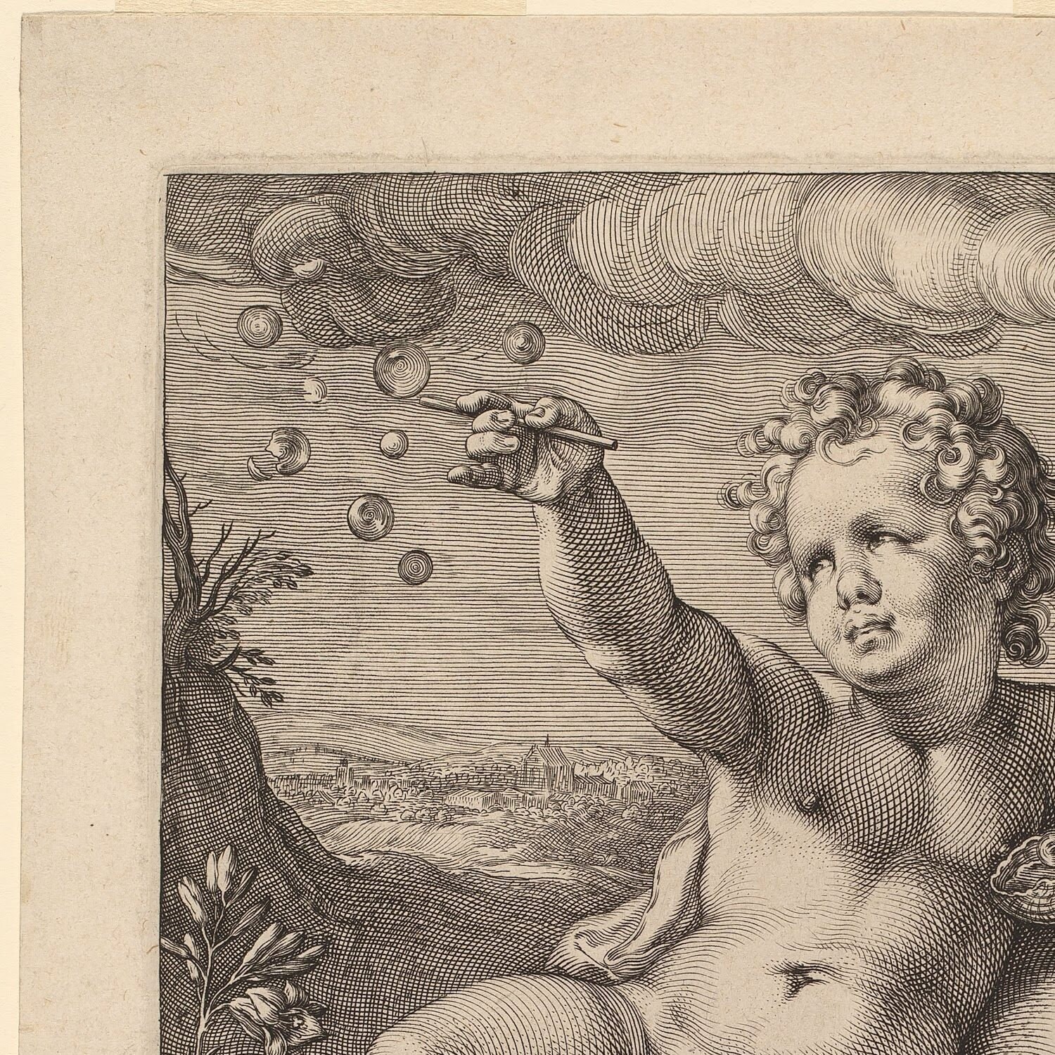 Hendrick Goltzius, Allegory of Transience (homo Bulla), 1594, Fine ...