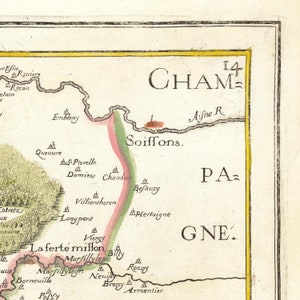 Ancient Brie Region Map Print, Northern France, 1637 - Etsy