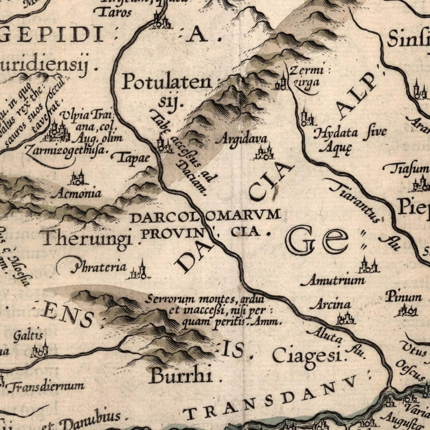 Ancient Dacia Map