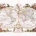 Antique Map of the World, 1774, Fine Reproduction, Large Map, Fine Art ...