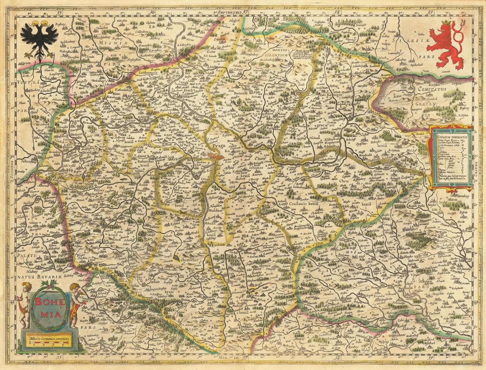 Old Map of Bohemia 1635 Very Rare Map Ancient Fine - Etsy