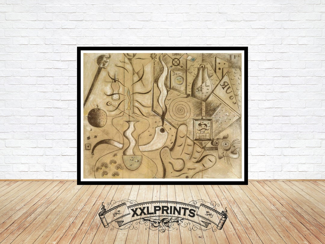 Joan Miro, the Kerosene Lamp, 1924, Fine Reproduction, Fine Art Print ...