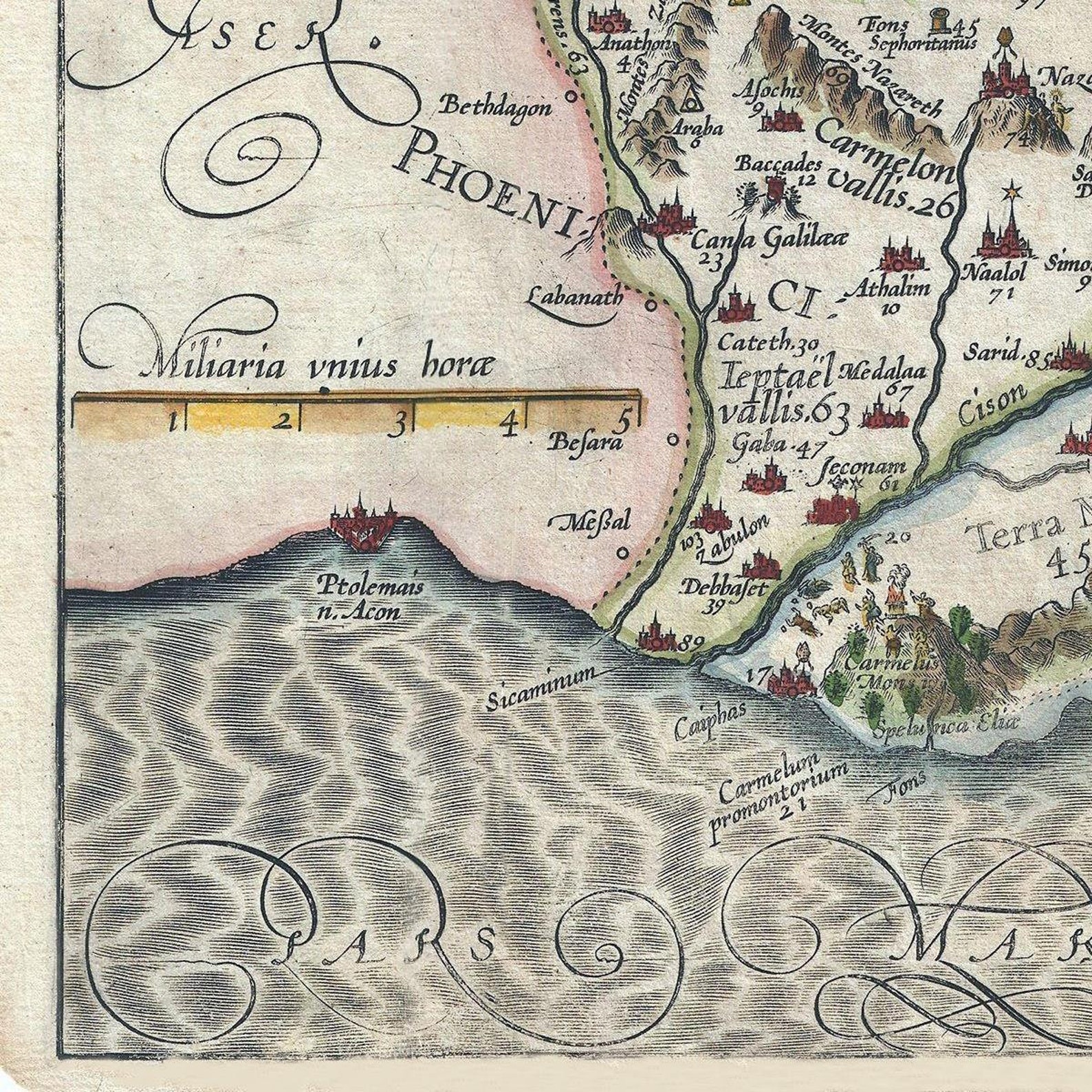 Ancient Map of the Tribes of Zebulun Issachar and Manasseh - Etsy