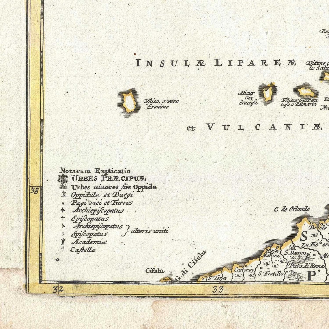 Old Map of Calabria 1716 Southern Italy Rare Map Antique - Etsy