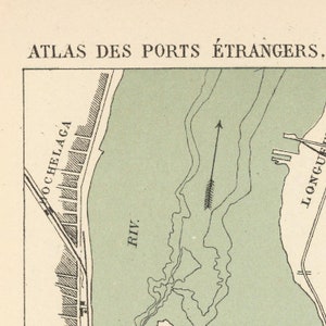 Montreal Port Map Print: 1881 Vintage Fine Art Reproduction - Etsy