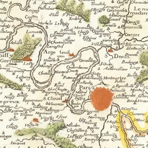 Ancient Brie Region Map Print, Northern France, 1637 - Etsy