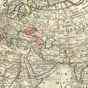 1691 Antique World Map: Fine Art Giclée Print - Etsy