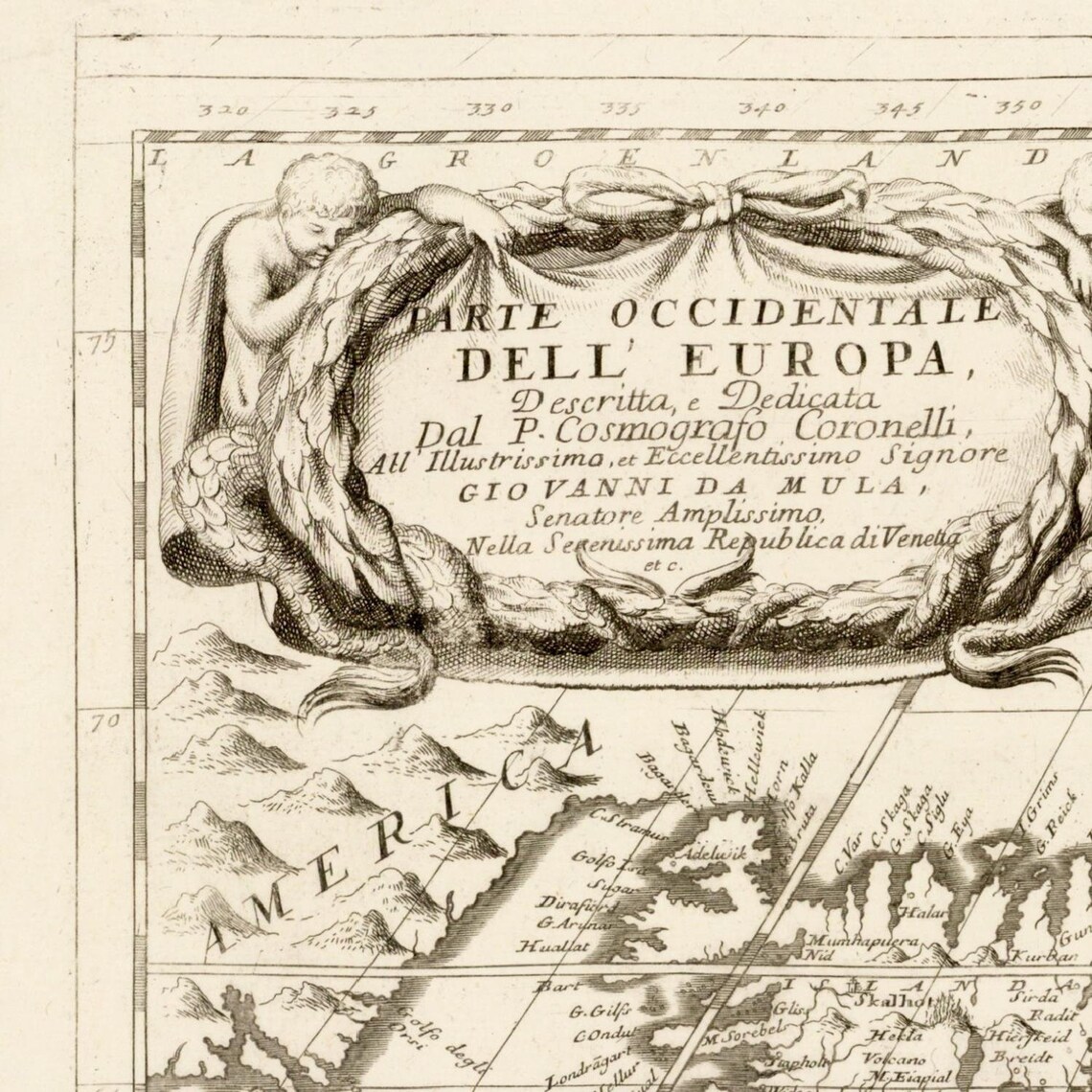 1692 Map of Europe: Antique Fine Art Giclée Print - Etsy