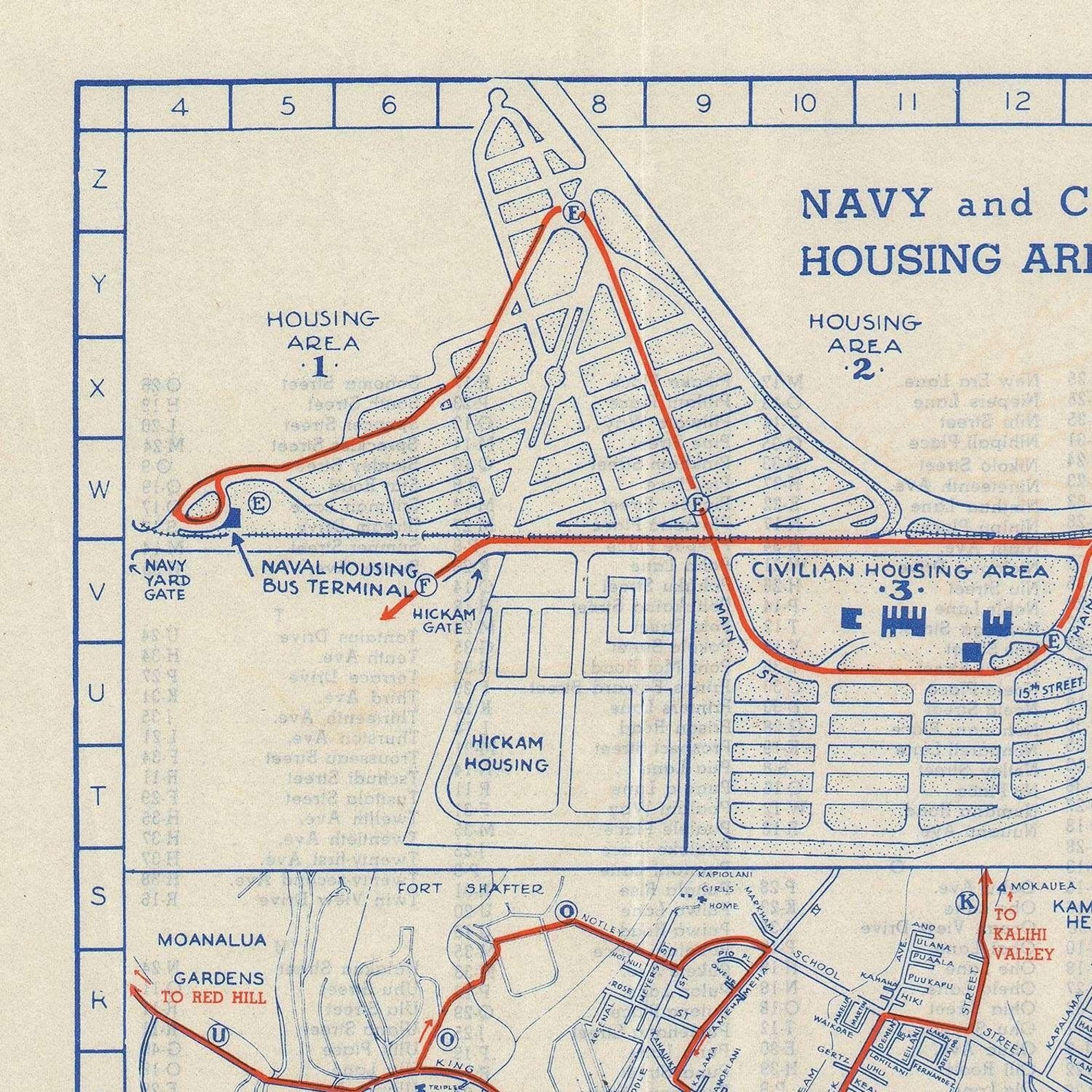 Honolulu Hawaii Map Art Print: 1944 City Plan Reproduction - Etsy