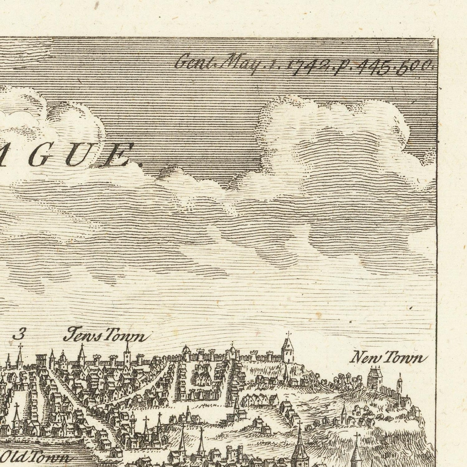Antique Prague Map Print, 1742 City Plan, Fine Art Reproduction - Etsy