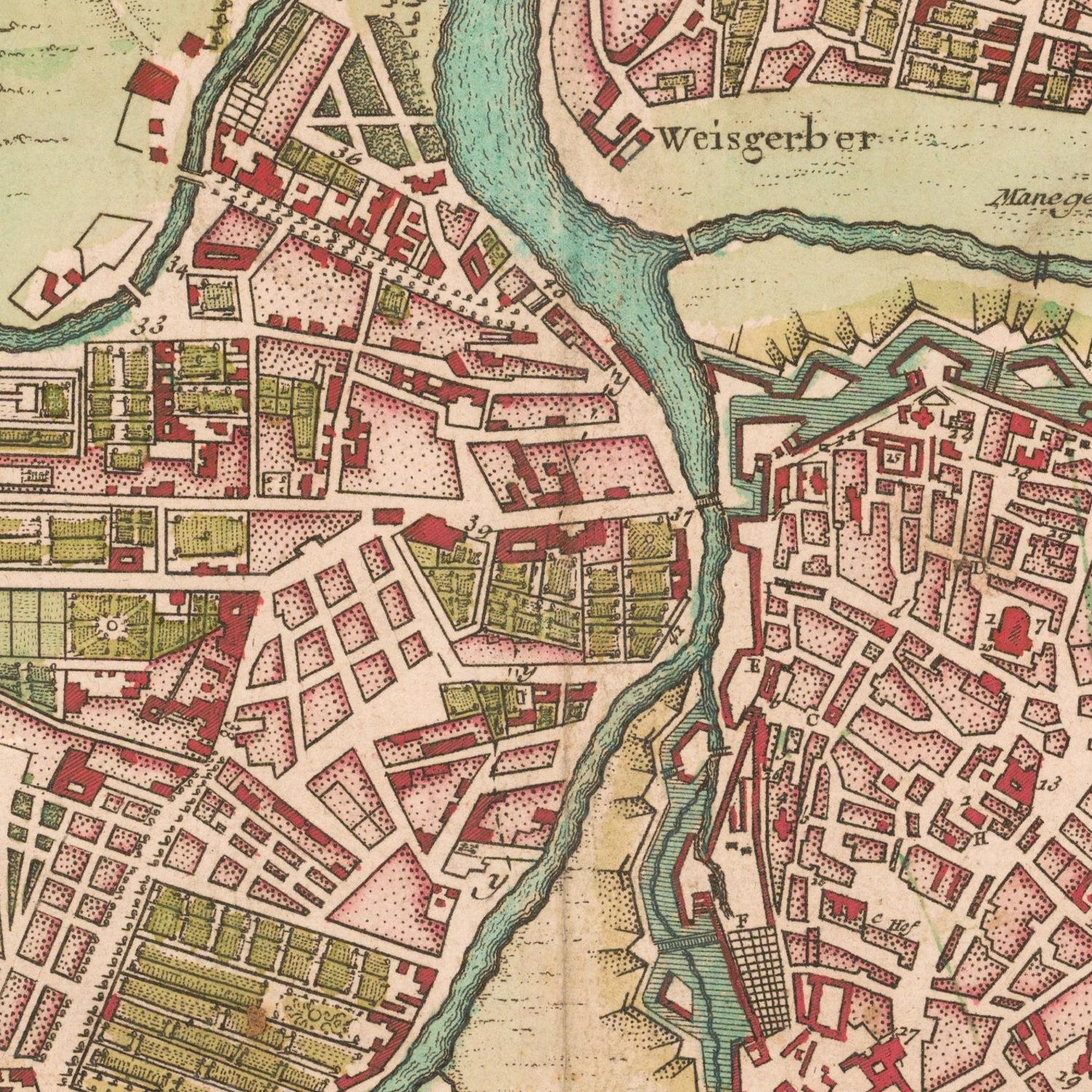 Vienna Map Print: 1740 Antique City Plan Reproduction - Etsy