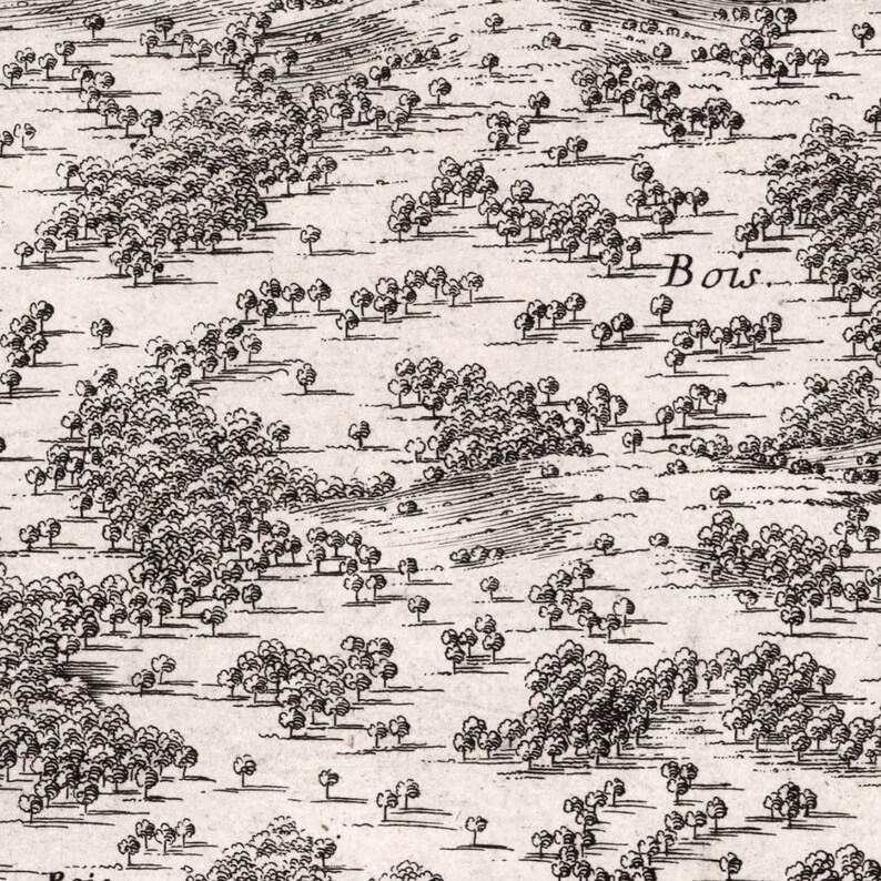 Ancient Map of Paris 1705 Very Rare Map First Map of Paris | Etsy