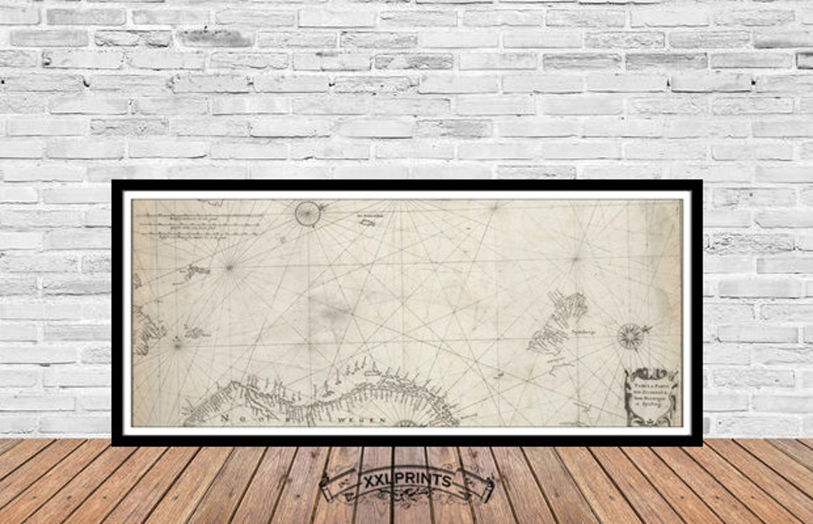 Ancient Map of Norway 1641 Very Rare Map Antique Fine - Etsy