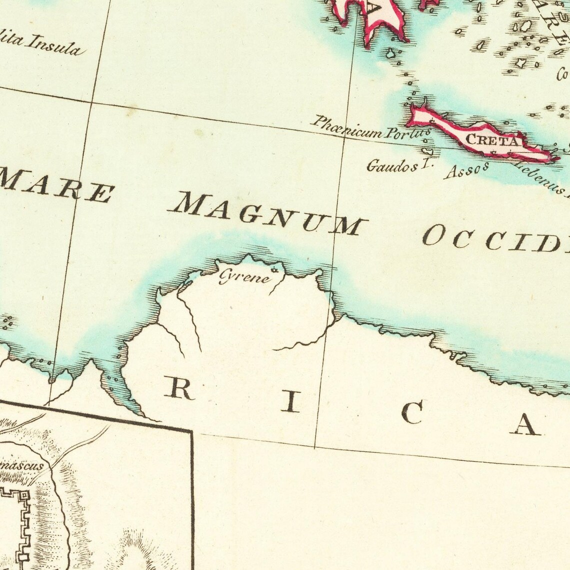 Old map of countries and places mentioned in the New | Etsy