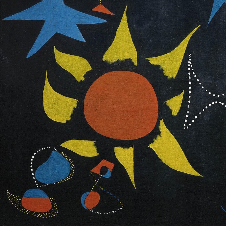 Joan Miro Self Portrait 2 1938 Fine Reproduction Fine Art - Etsy