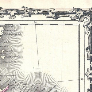 Antique Canada Map: 1862 New Brunswick, Nova Scotia, Newfoundland Art ...