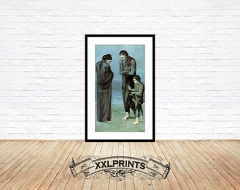 Pablo Picasso - the Tragedy (1903) Blue Period - 17" X 22" Fine Art ...