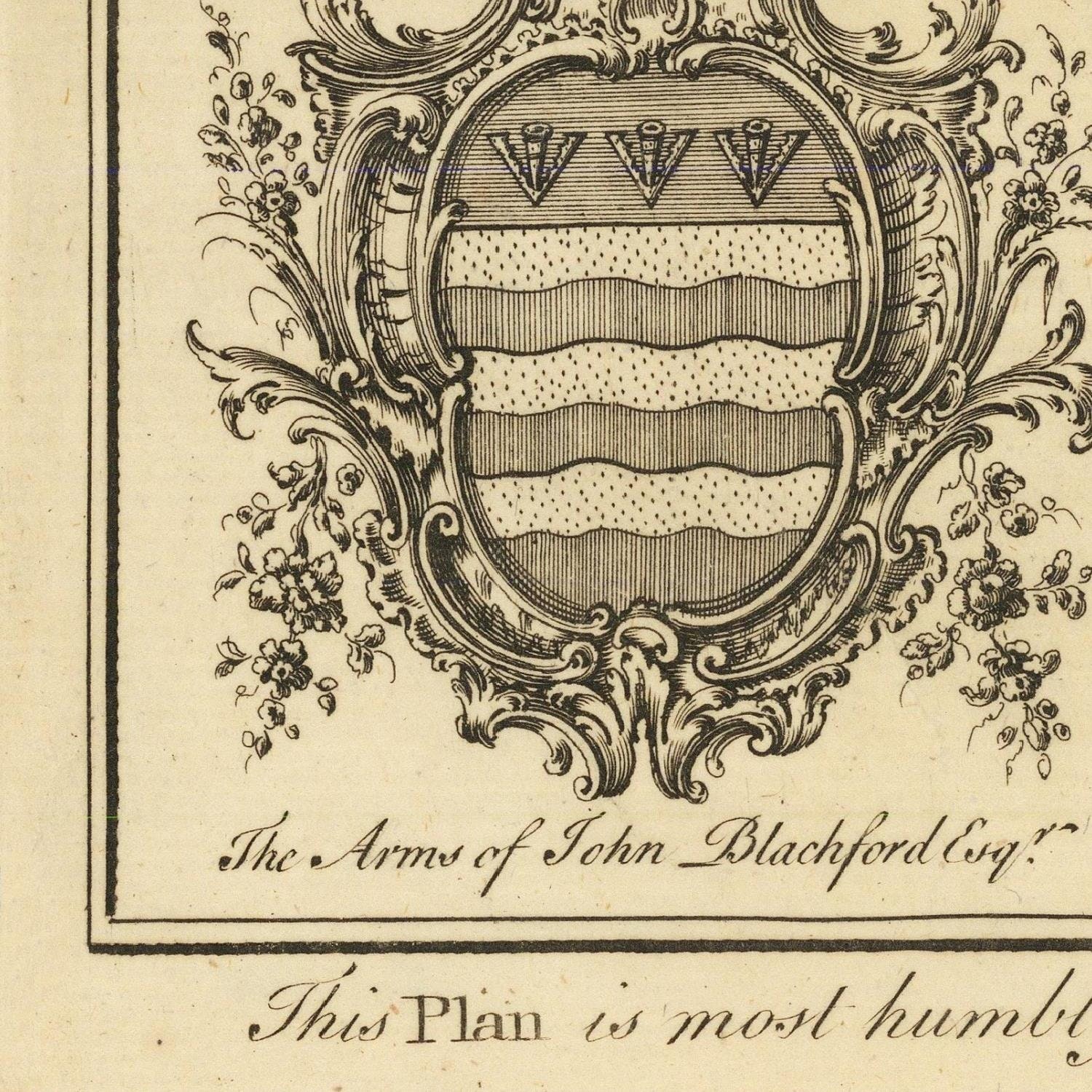 Old Map of Cripplegatehony Lane Marketst Laurencesmaiden - Etsy