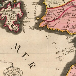 Antique Map Print: Morea Greece, 1696, Fine Art Reproduction - Etsy