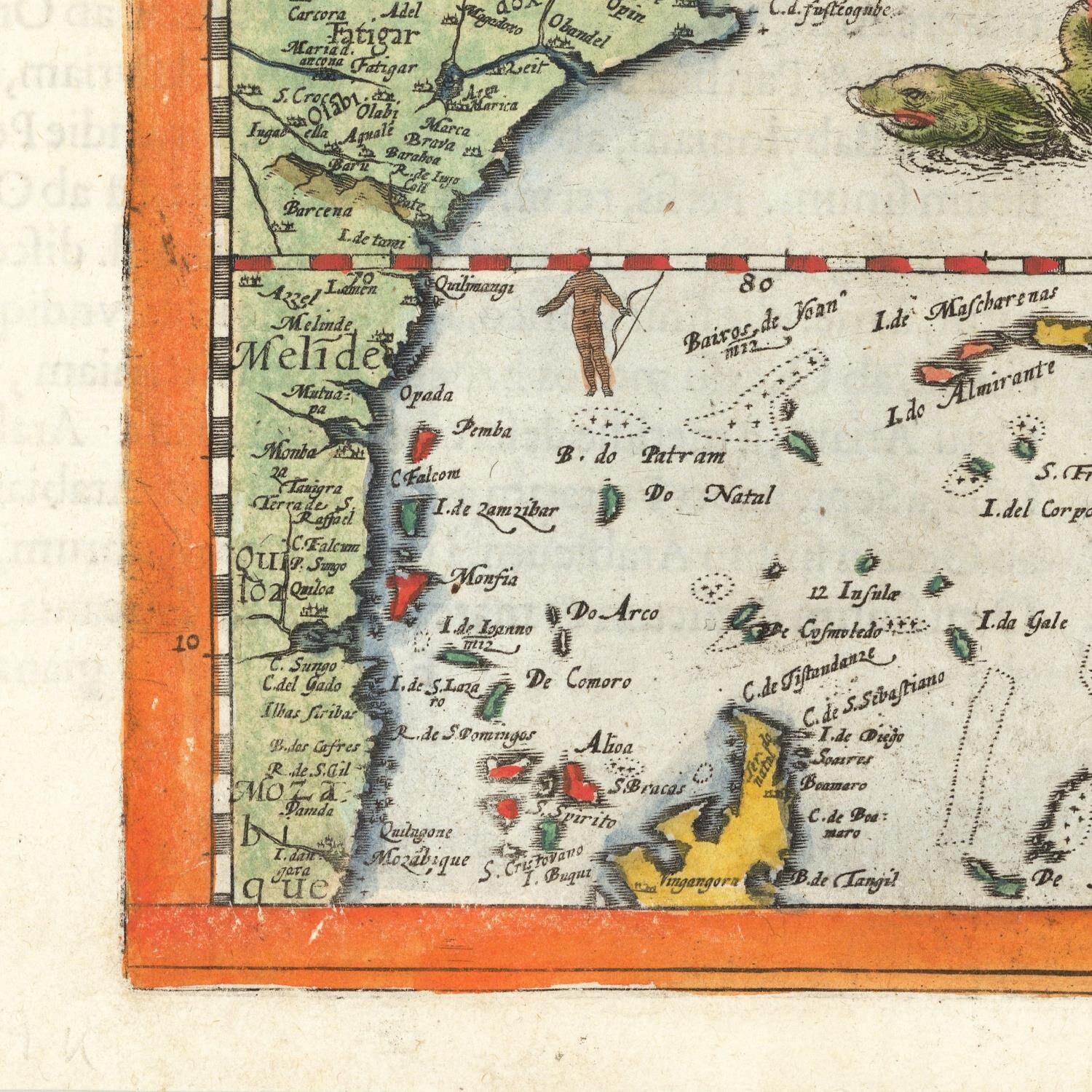 Ancient Map of Asia 1593 Rare Map Fine Reproduction Large | Etsy