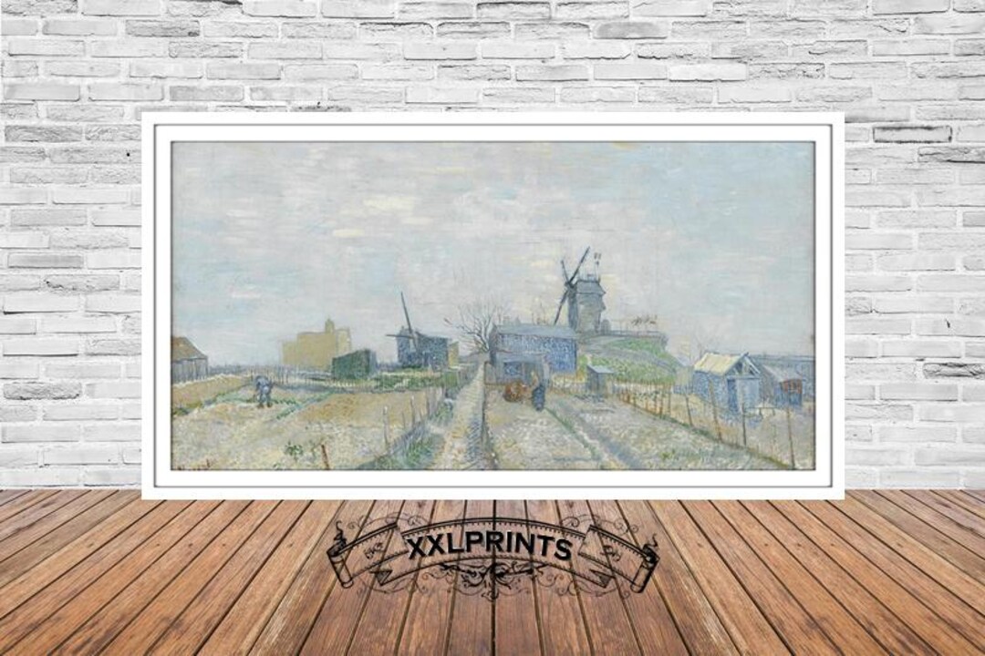 Van Gogh Montmartre Windmills Print: Fine Art Reproduction - Etsy